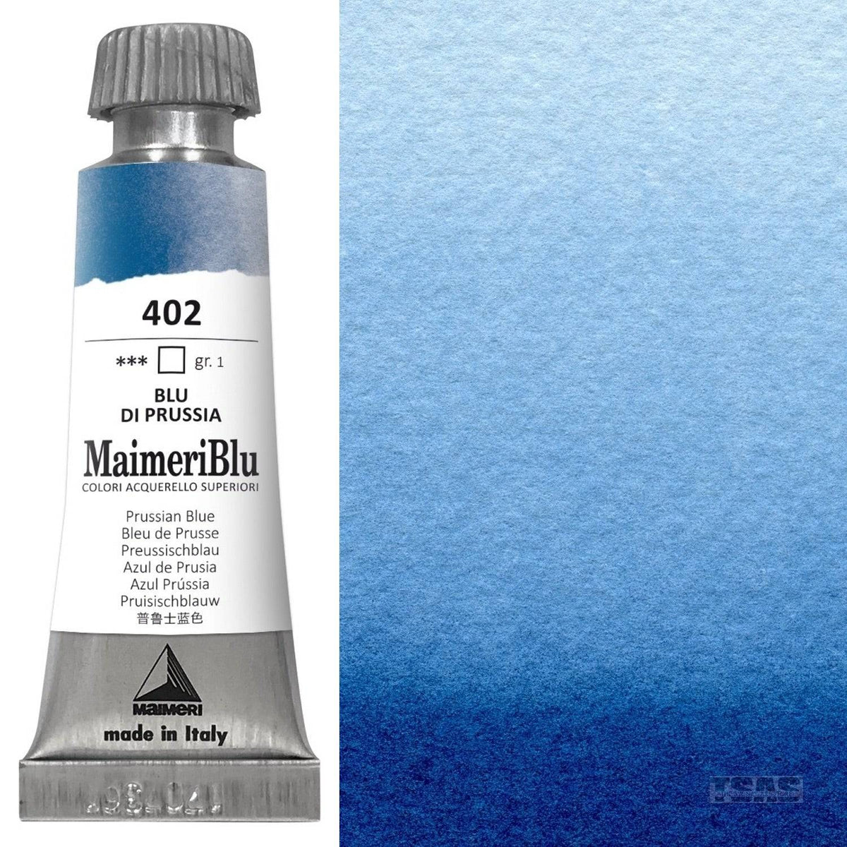 402 Maimeri Blu 12ml Prussian Blue | The Sydney Art Store