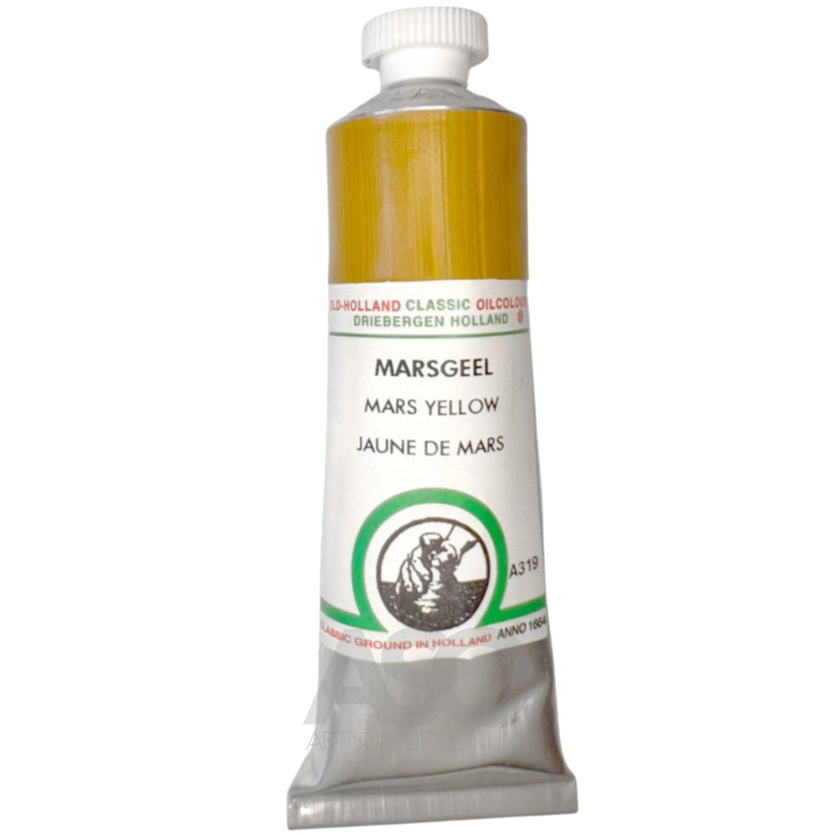 A319 Old Holland Oil Colour Mars Yellow | The Sydney Art Store
