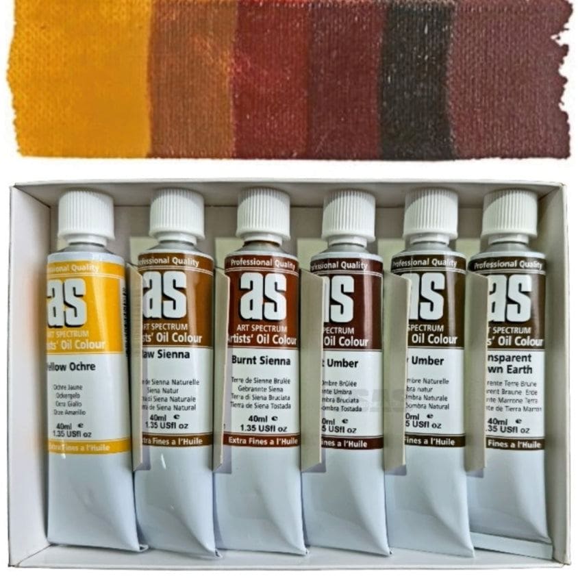 Art Spectrum® Artists’ Oil Set 6x Earths — The Sydney Art Store