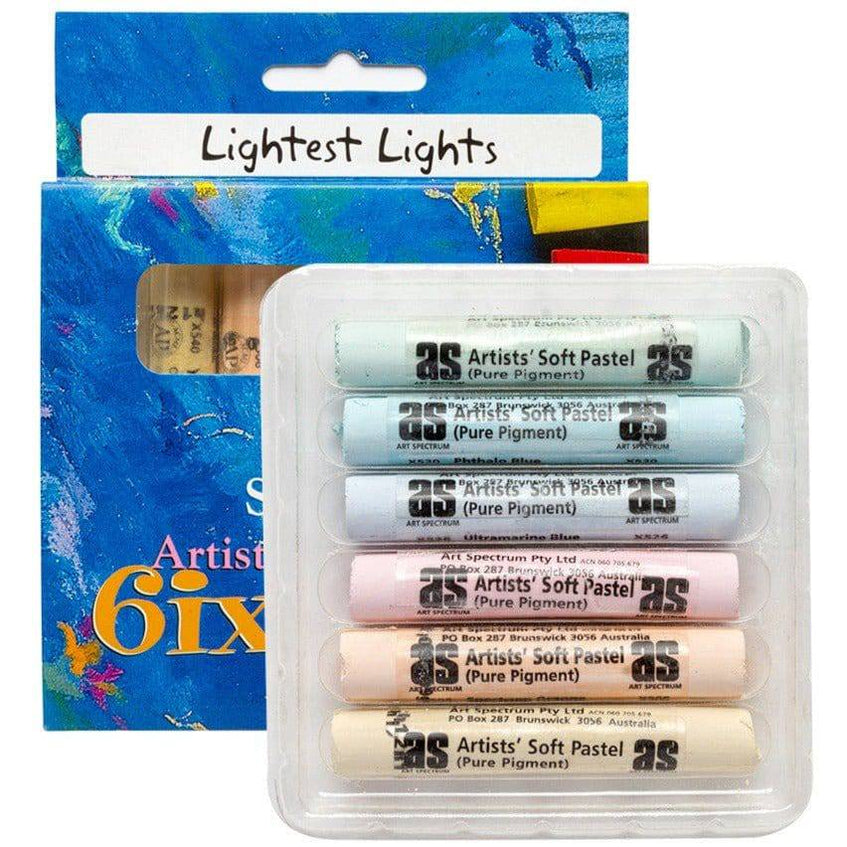 Art Spectrum Soft Pastels 6 Set Lightest Lights Mixed Set — The Sydney ...