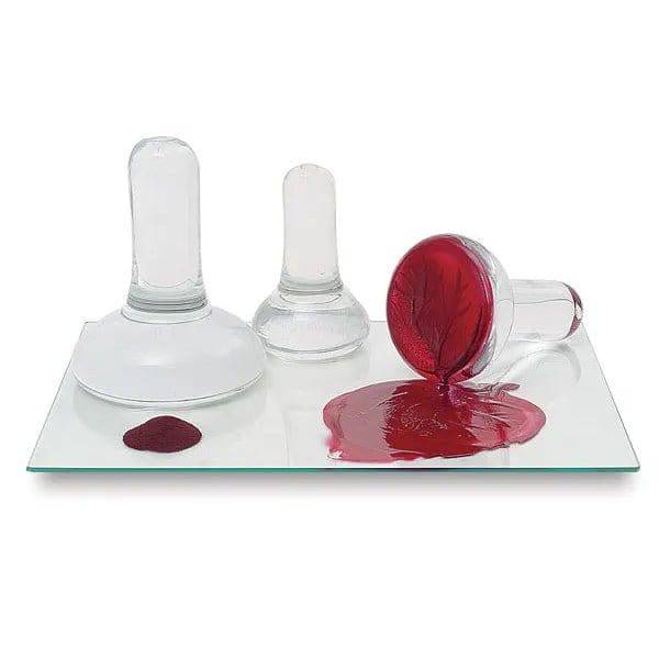 Langridge Glass Muller & Slab | Handmade Glass Muller & 8mm Thick Glass ...