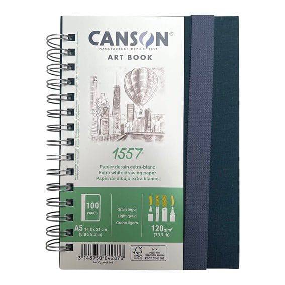 Canson Book 120gsm Pro 1557 Portrait 50Shts A5 — The Sydney Art Store