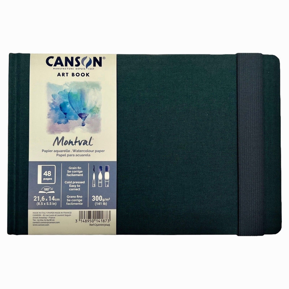 Canson Book 300gsm Hard Bound Pro Montval Landscape 24Shts A5 — The ...