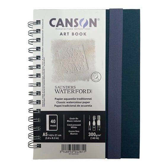 Canson Book 300gsm Pro Saunders Portrait 20Shts A5 — The Sydney Art Store