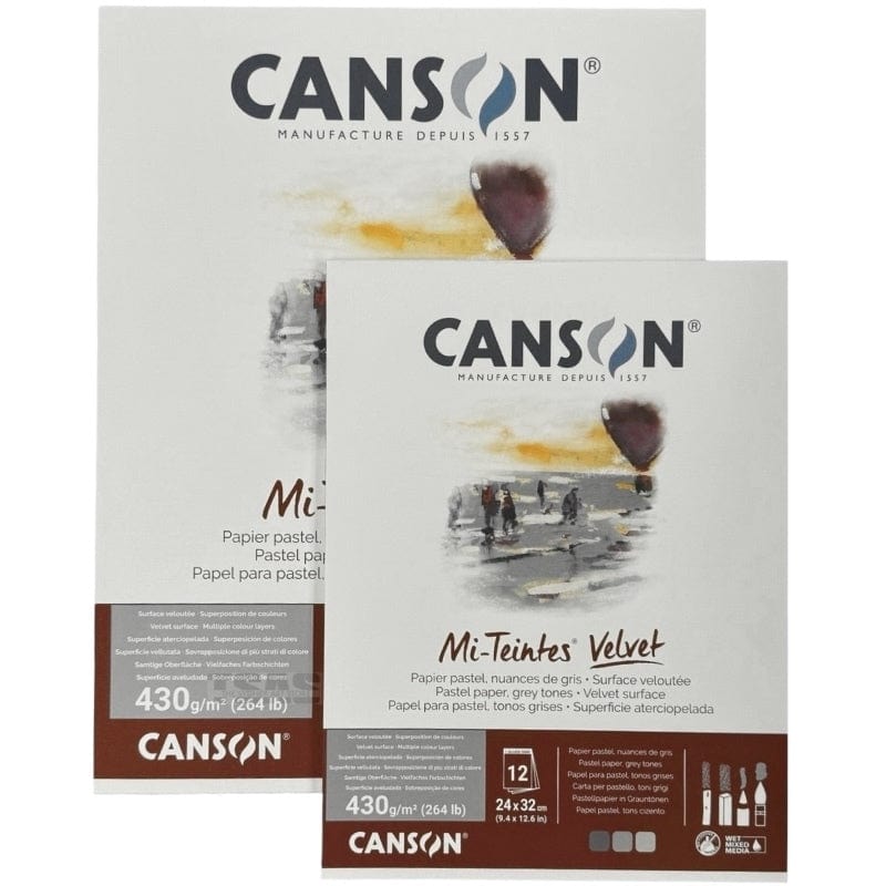 Canson Mi-Teintes 430gsm Pastel Paper Pads Grey Tones | The Sydney Art ...