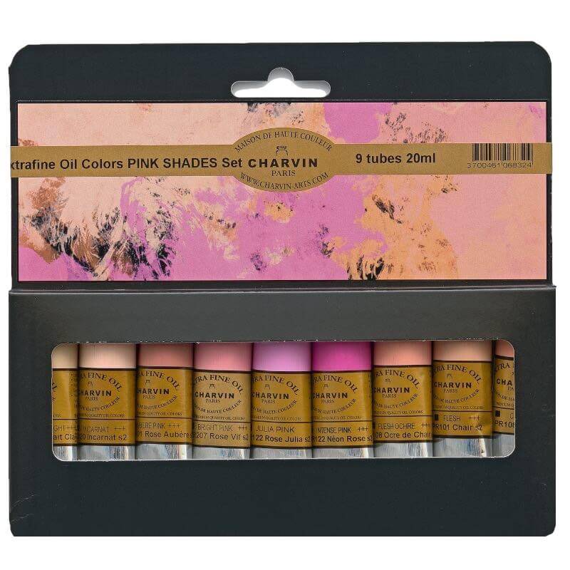 Buy Charvin Extra Fine Oil Set Pink Shades - Set of 9x20ml Tubes — The ...