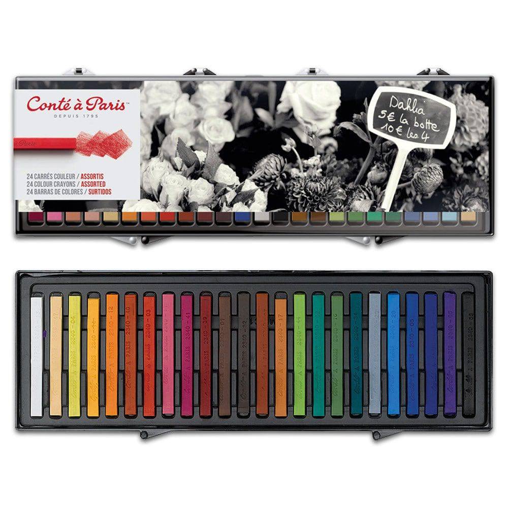 Conte Crayon Assorted Set 24 — The Sydney Art Store