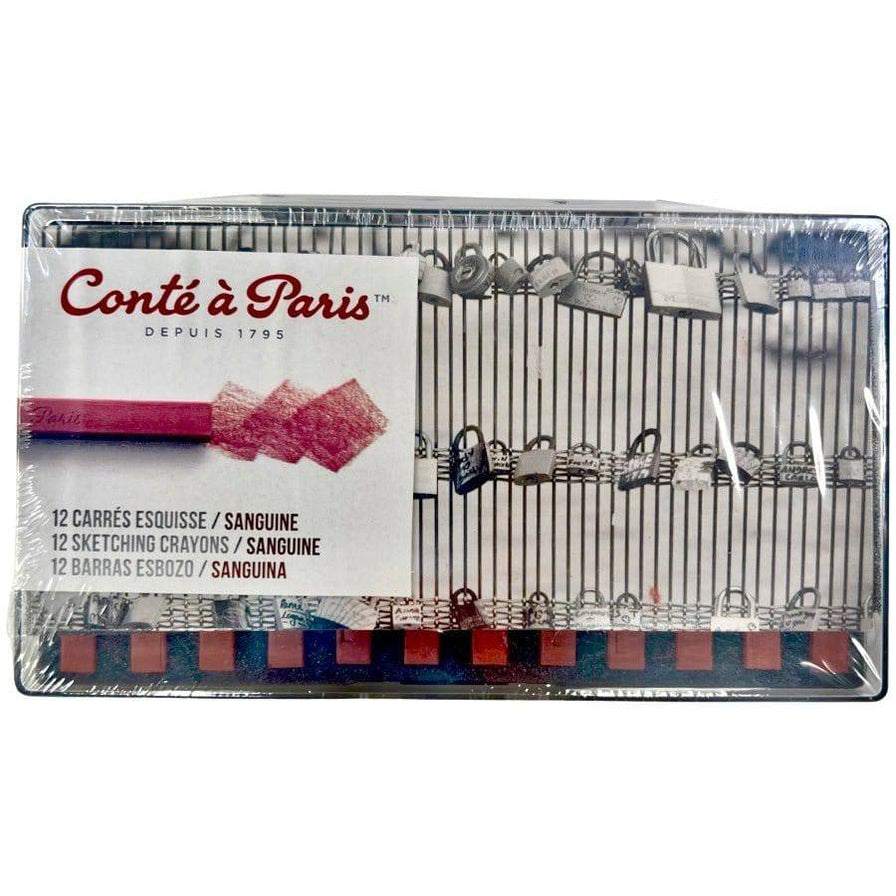 Conte Crayon Sketch Sanguine Set 12 — The Sydney Art Store