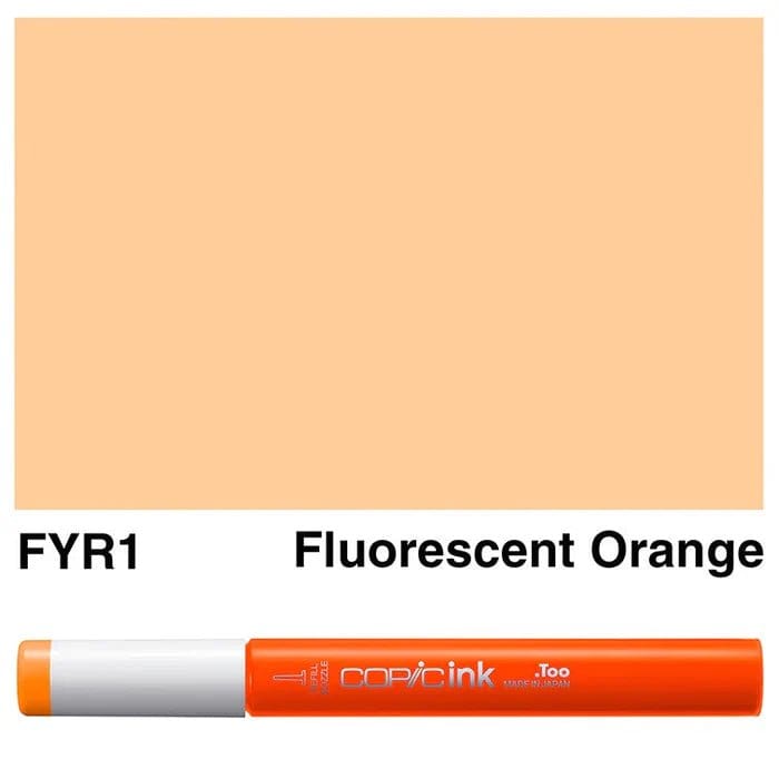 Copic Ink FYR1-Fluorescent Orange | The Sydney Art Store