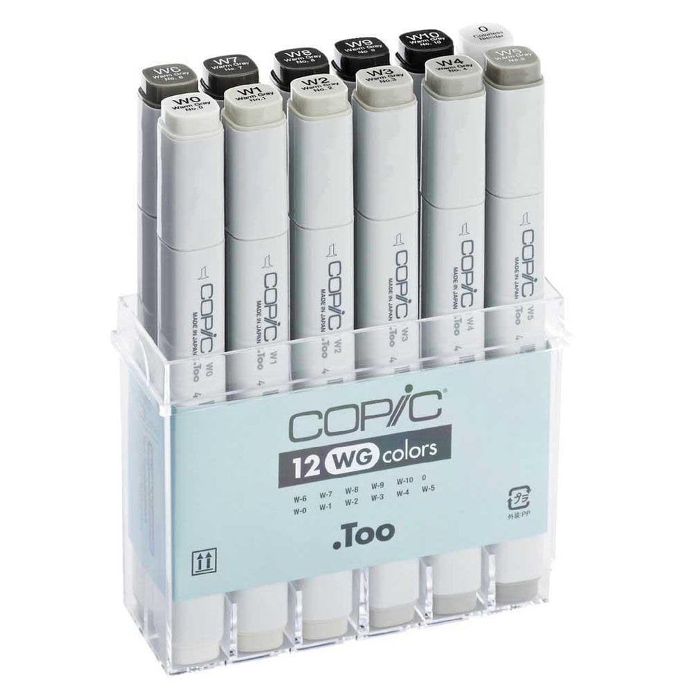 Copic Original 12 Warm Grey Marker Set — The Sydney Art Store