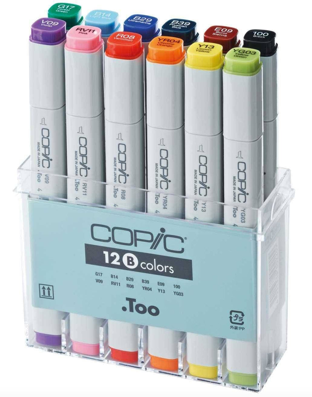 Copic Original 12B Assorted Marker Set | The Sydney Art Store