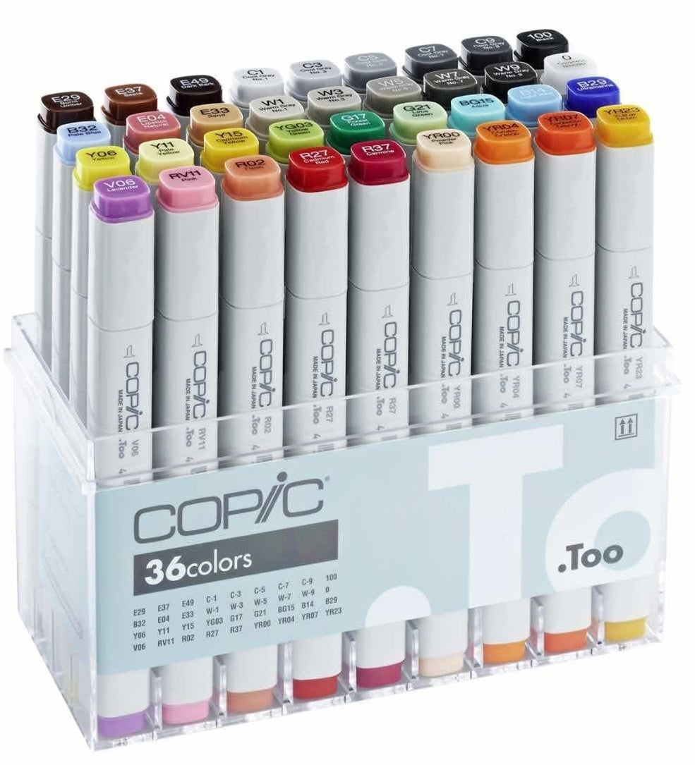 Copic Original 36 Assorted Marker Set — The Sydney Art Store