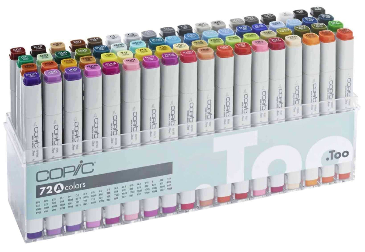 Copic Original 72A Assorted Marker Set — The Sydney Art Store