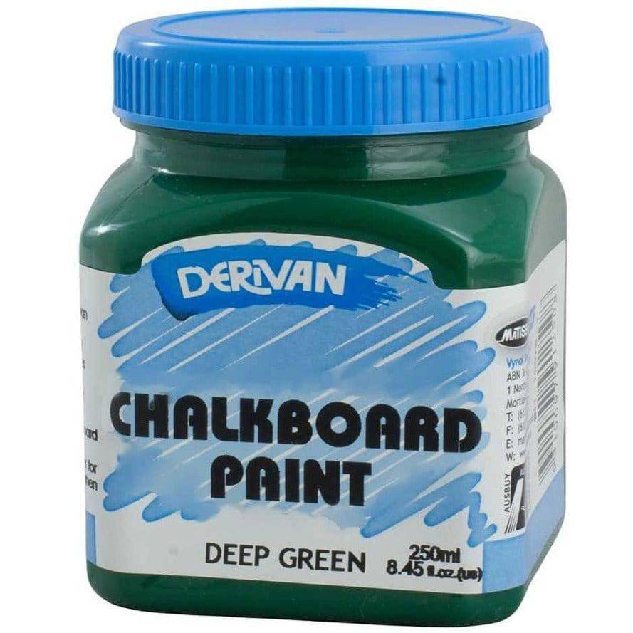 Derivan Chalkboard Paint 250ml Deep Green - Quality Blackboard Paint ...