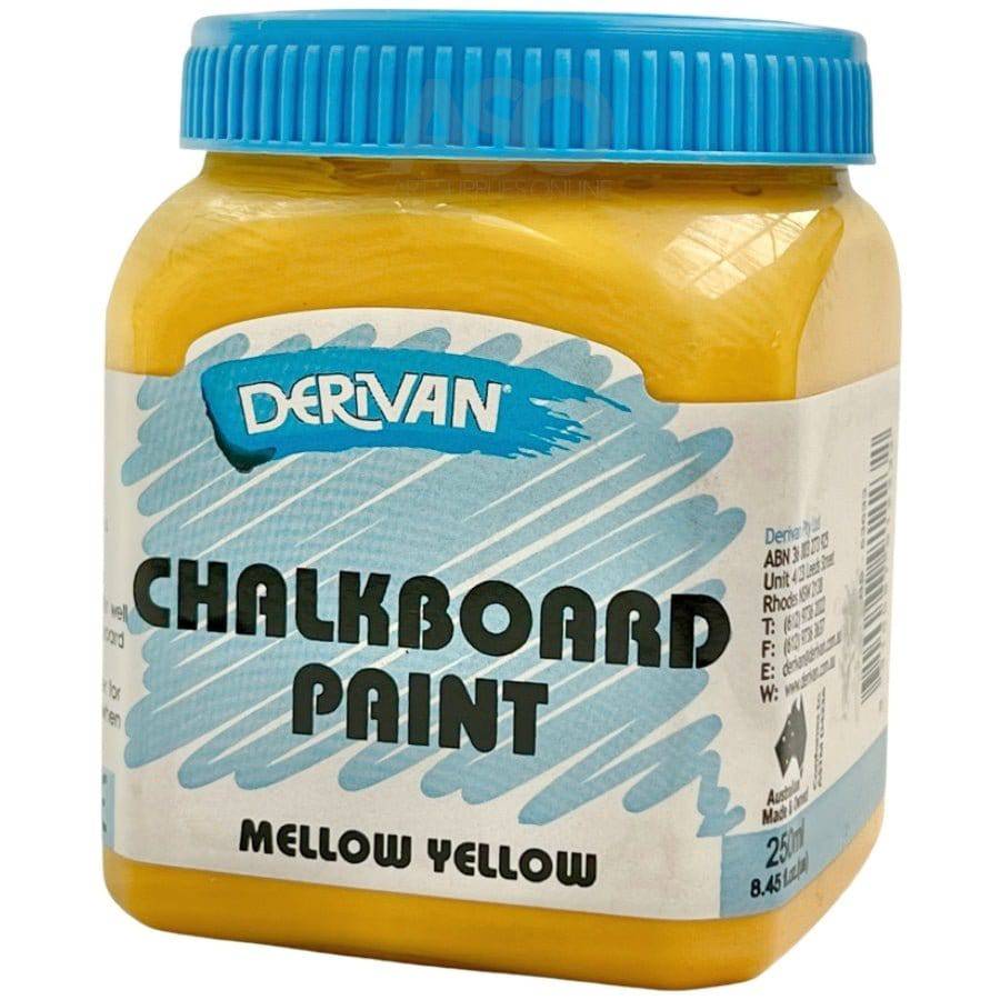 Derivan Chalkboard Paint 250ml in Mellow Yellow - Transform Any Surface ...