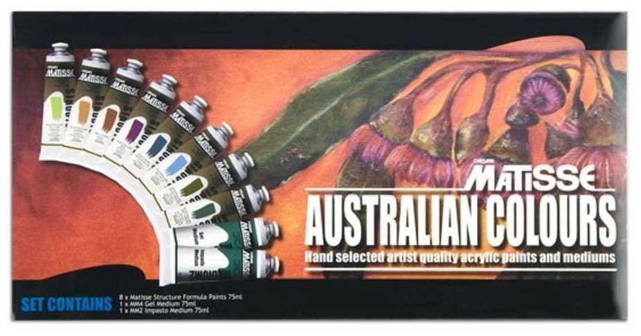 Derivan Matisse Structure Australian Colours Set — The Sydney Art Store