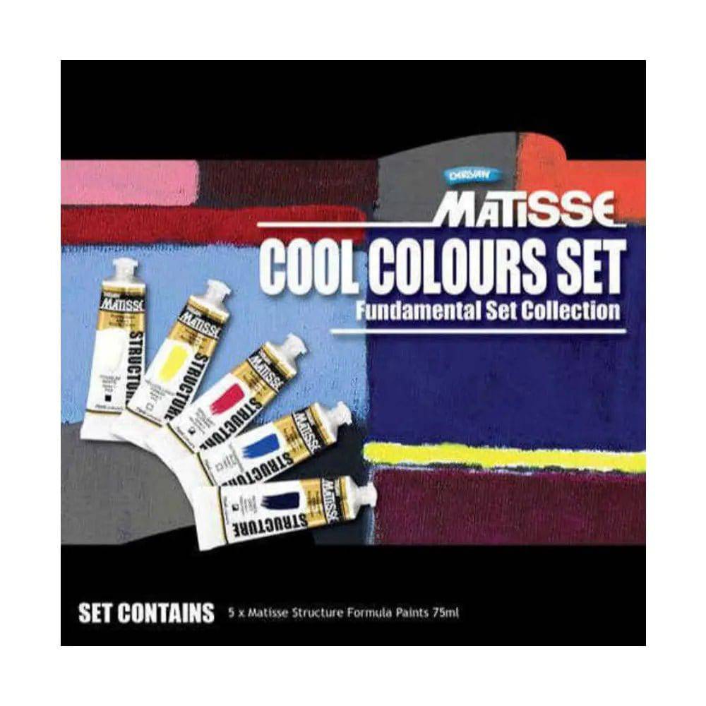 Derivan Matisse Structure Cool Colours Set — The Sydney Art Store