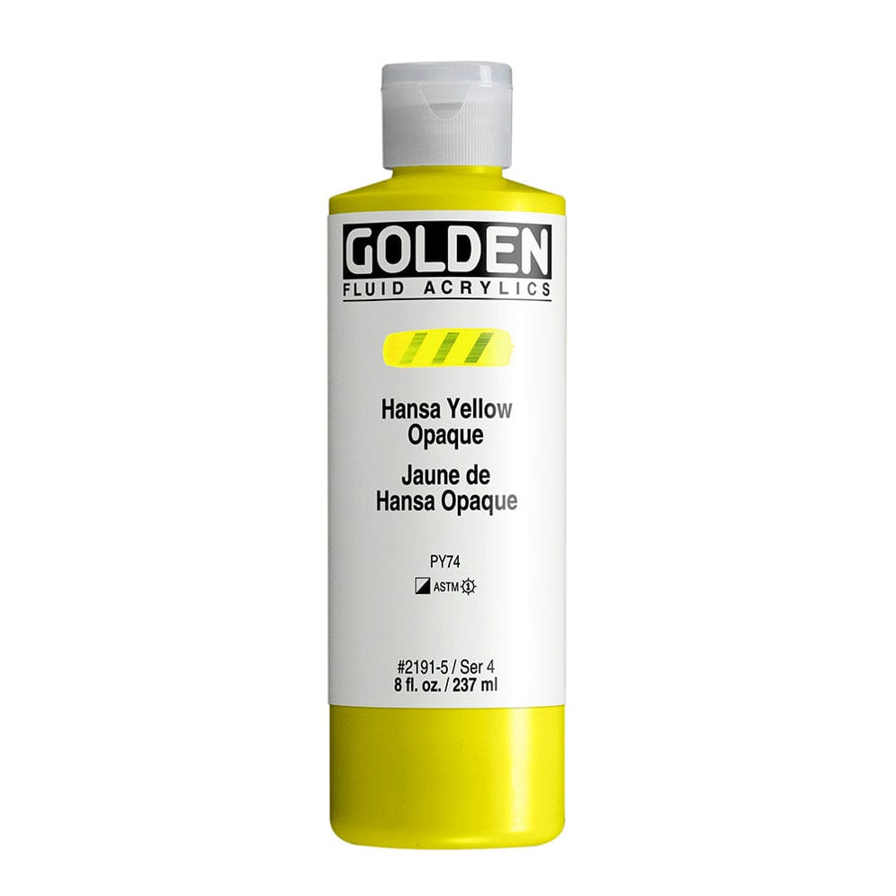 Buy Golden Fluid Hansa Yellow Opaque | Artist's Choice Acrylic Paint ...
