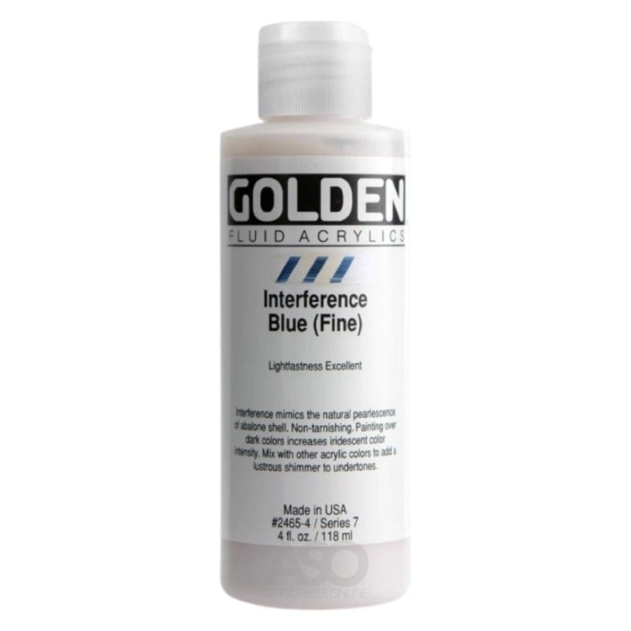 Golden Fluid Interference Blue Acrylic Paint — The Sydney Art Store