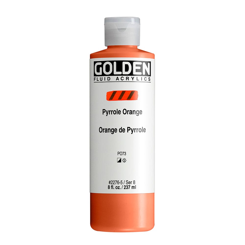 Buy Golden Fluid Pyrrole Orange | High-Intensity Acrylic Paint — The ...