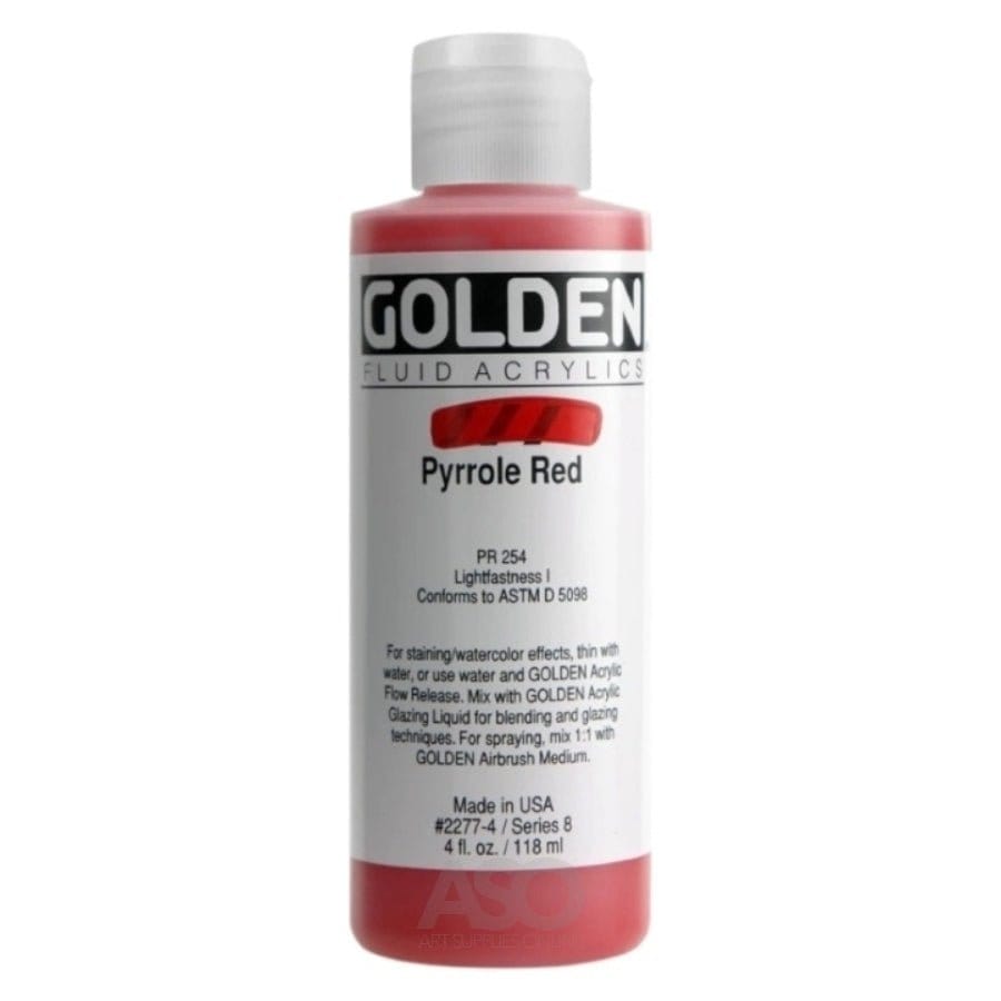 Golden FLUID Pyrrole Red | The Sydney Art Store