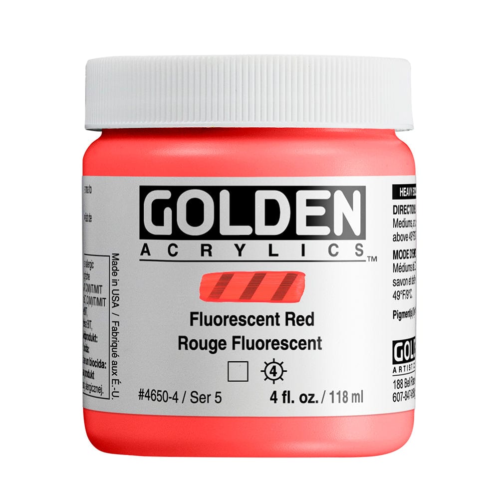 Buy Intense Golden HB Fluorescent Red Acrylic Colour | Transparent ...