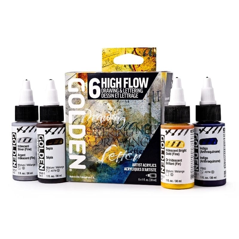Golden High Flow Drawing & Lettering Set — The Sydney Art Store