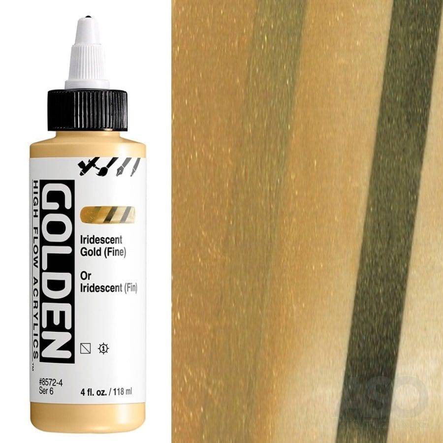 Golden HF Iridescent Gold (Fine) Acrylic Paint - Versatile and High ...