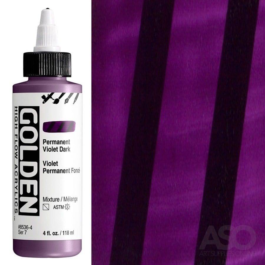 Golden HIGH FLOW Permanent Violet Dark | The Sydney Art Store