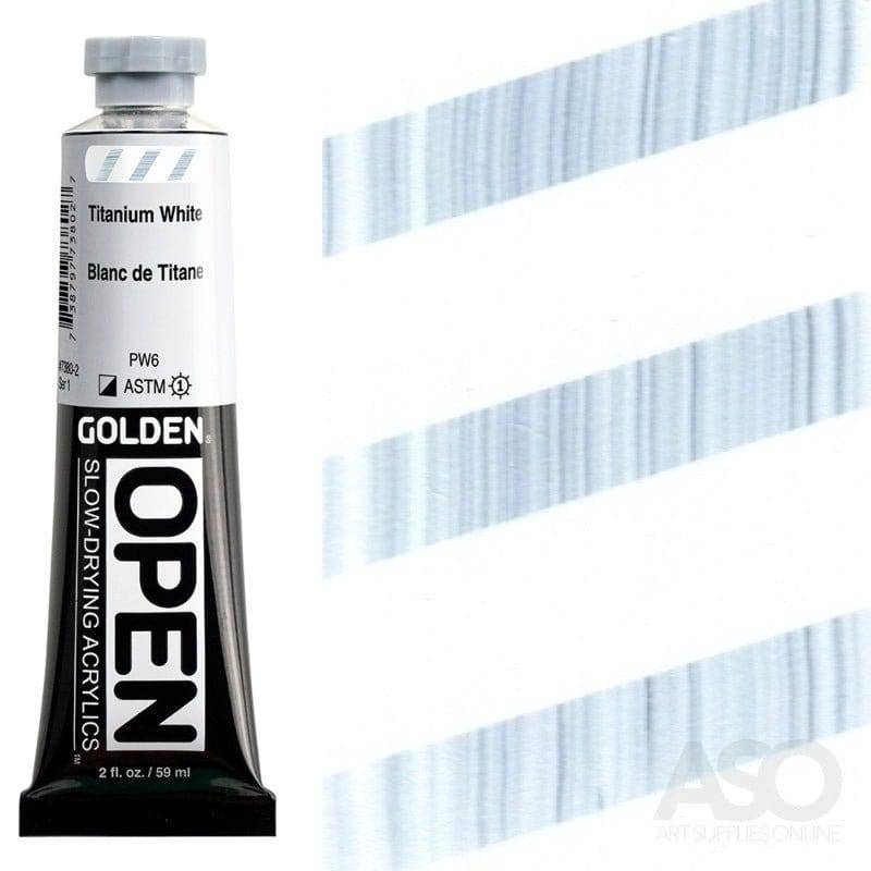 Buy Golden OPEN Titanium White - Slow-Drying Acrylic Paint | Art ...