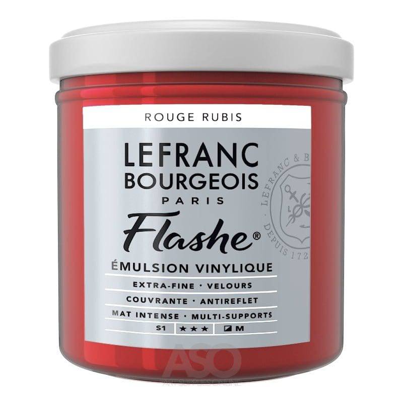 LeFranc & Bourgeois Flashe Vinyl Acrylics 125ml - Ruby Red | The Sydney Art Store