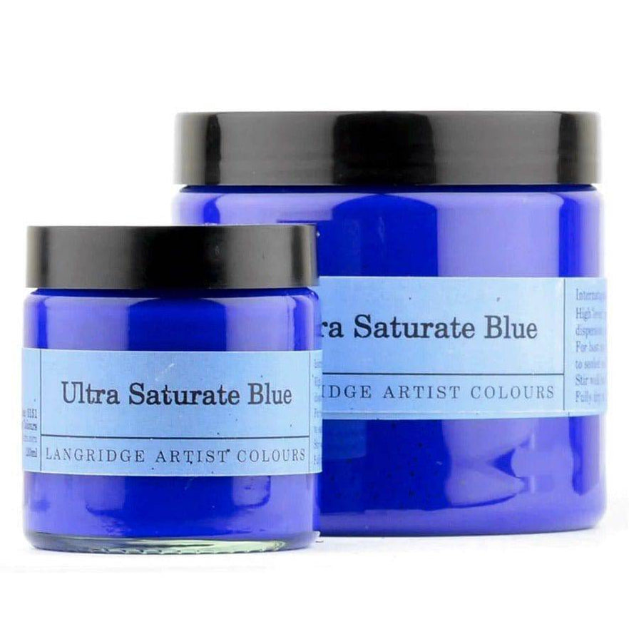 Langridge High Saturate Blue Acrylic Paint | Pigment Brilliance | Vivid ...