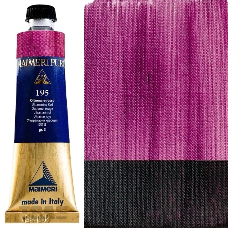 Maimeri Ultramarine Red Paint 40ml Bottle — The Sydney Art Store