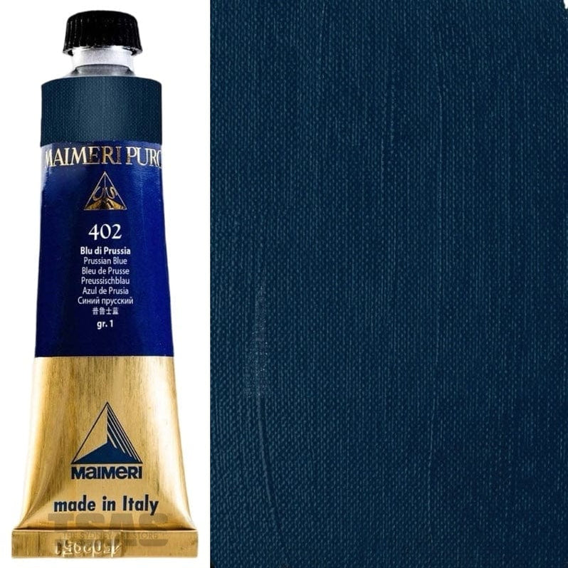 Maimeri Puro 40ml Prussian Blue Paint — The Sydney Art Store