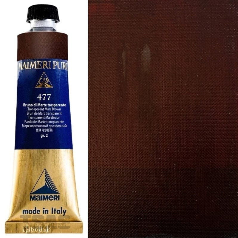 Maimeri Puro 40ml Trans Mars Brown Paint — The Sydney Art Store