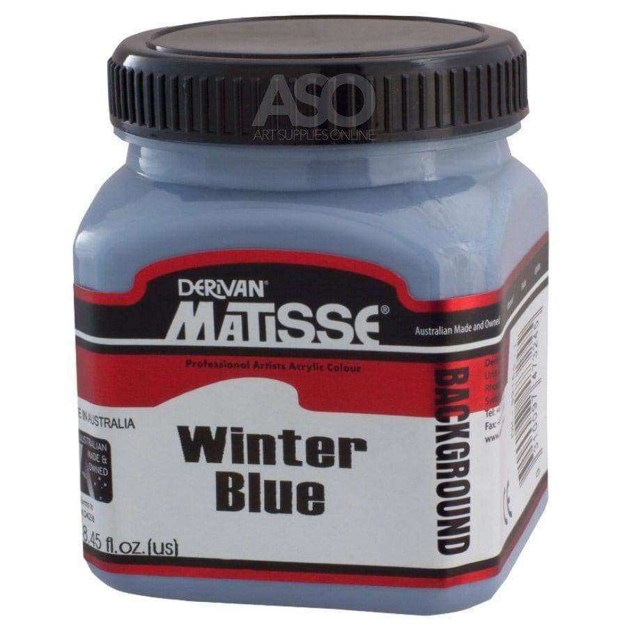 Matisse Background Acrylics Winter Blue (BLUE GREY 8) — The Sydney Art ...