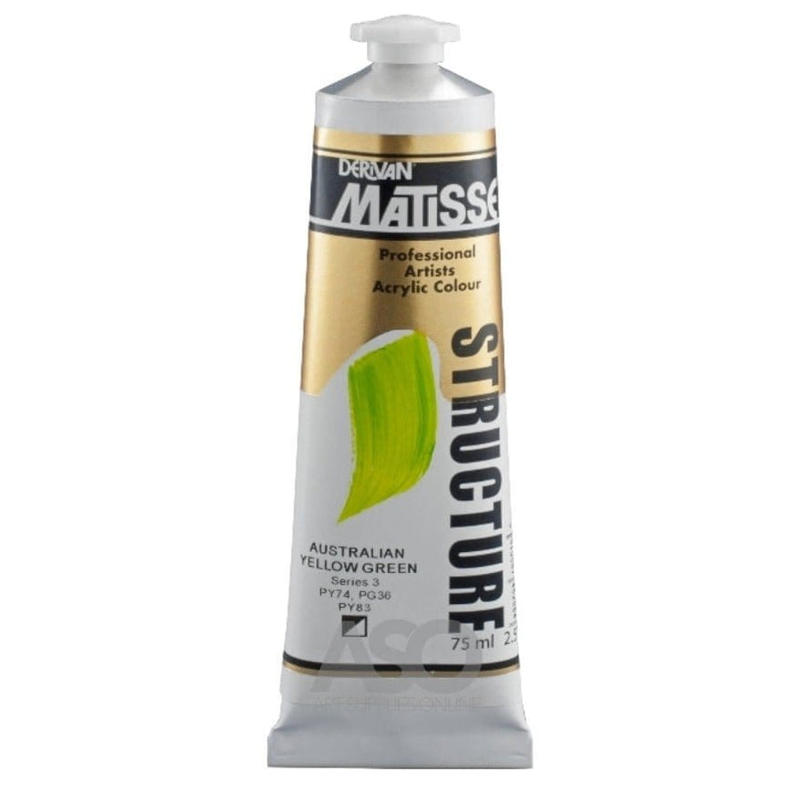 Matisse STRUCTURE Australian Yellow Green | The Sydney Art Store