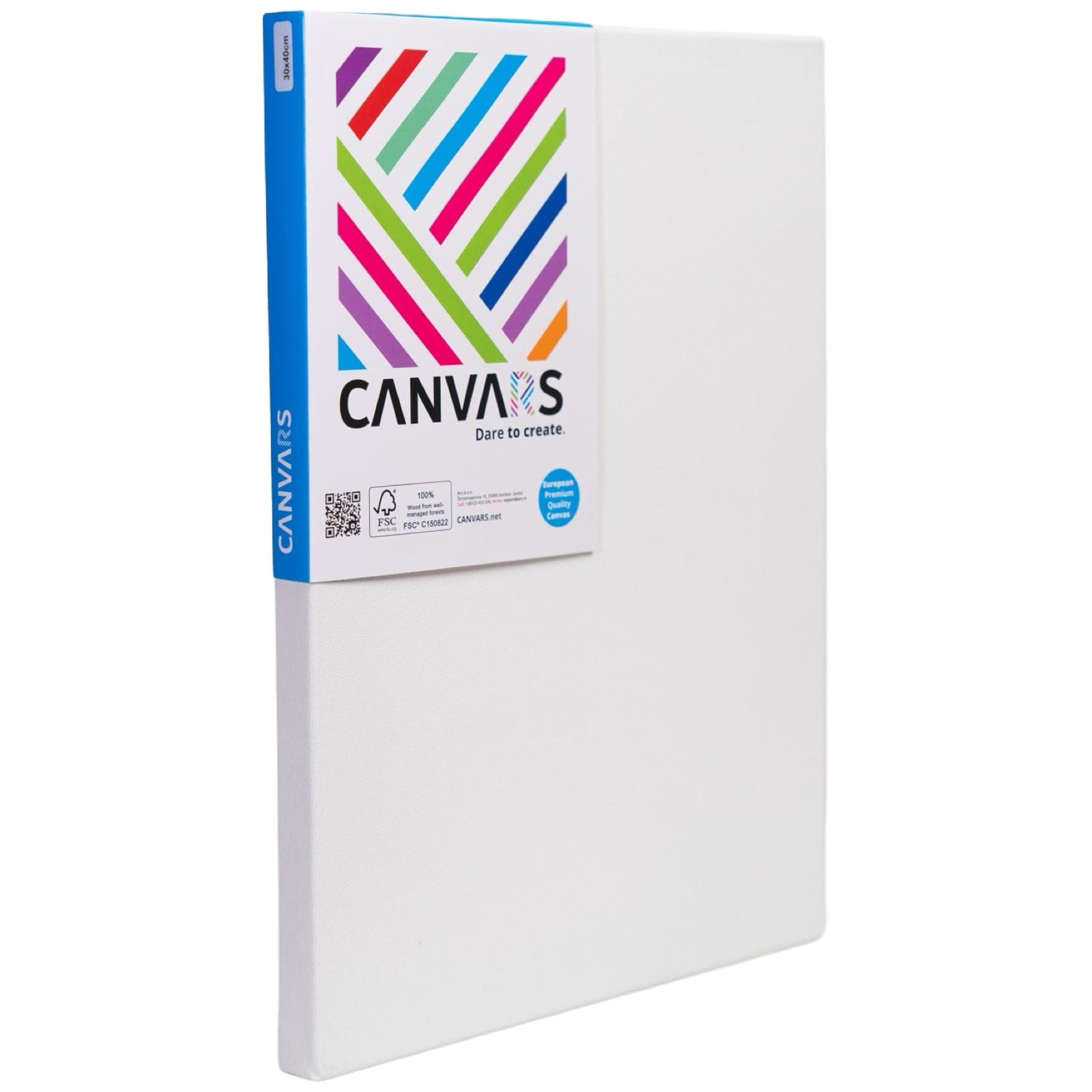 NEW Canvars Italian CYAN 22mm Depth Cotton | The Sydney Art Store
