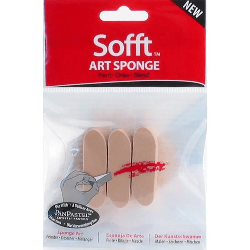 Panpastel Sofft 61021 SPONGE BAR ROUND x3 — The Sydney Art Store