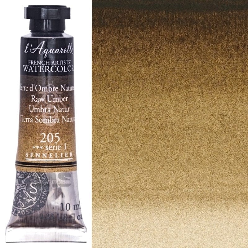Sennelier Artist Watercolour 205 Raw Umber 10ml — The Sydney Art Store