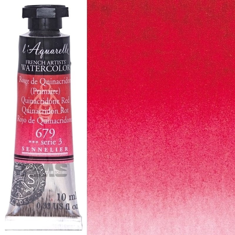 Sennelier Artist Watercolour 679 Quinacridone Red 10ml — The Sydney Art ...