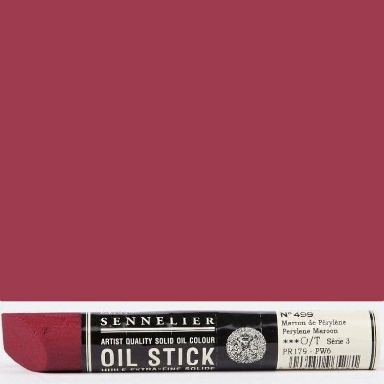 Sennelier Oil Stick 38ml No.499 Perylene Maroon | The Sydney Art Store