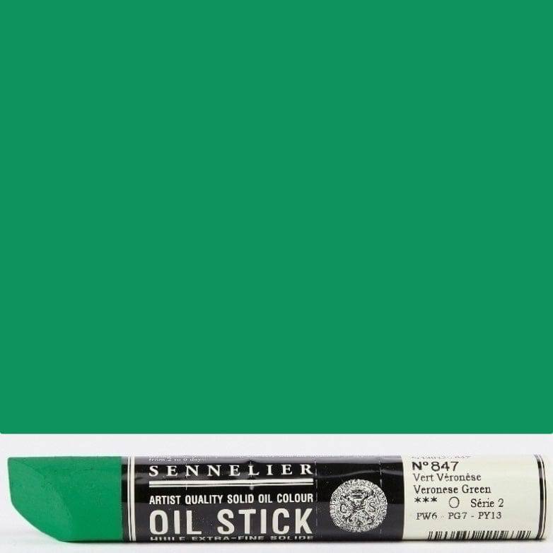 Sennelier Oil Stick 38ml 847 Veronese Green | The Sydney Art Store