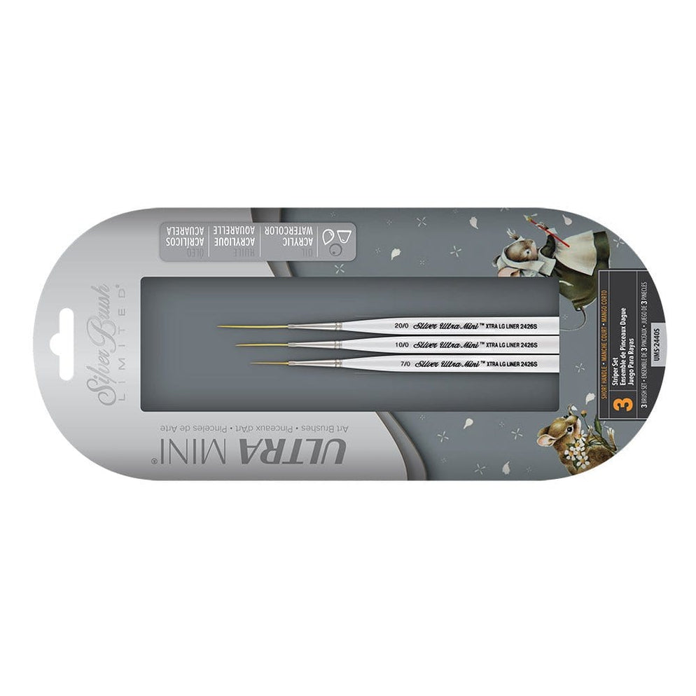 Buy Silver Brush 2440S Ultra Mini 3pc Striper Set - Shop Now — The ...