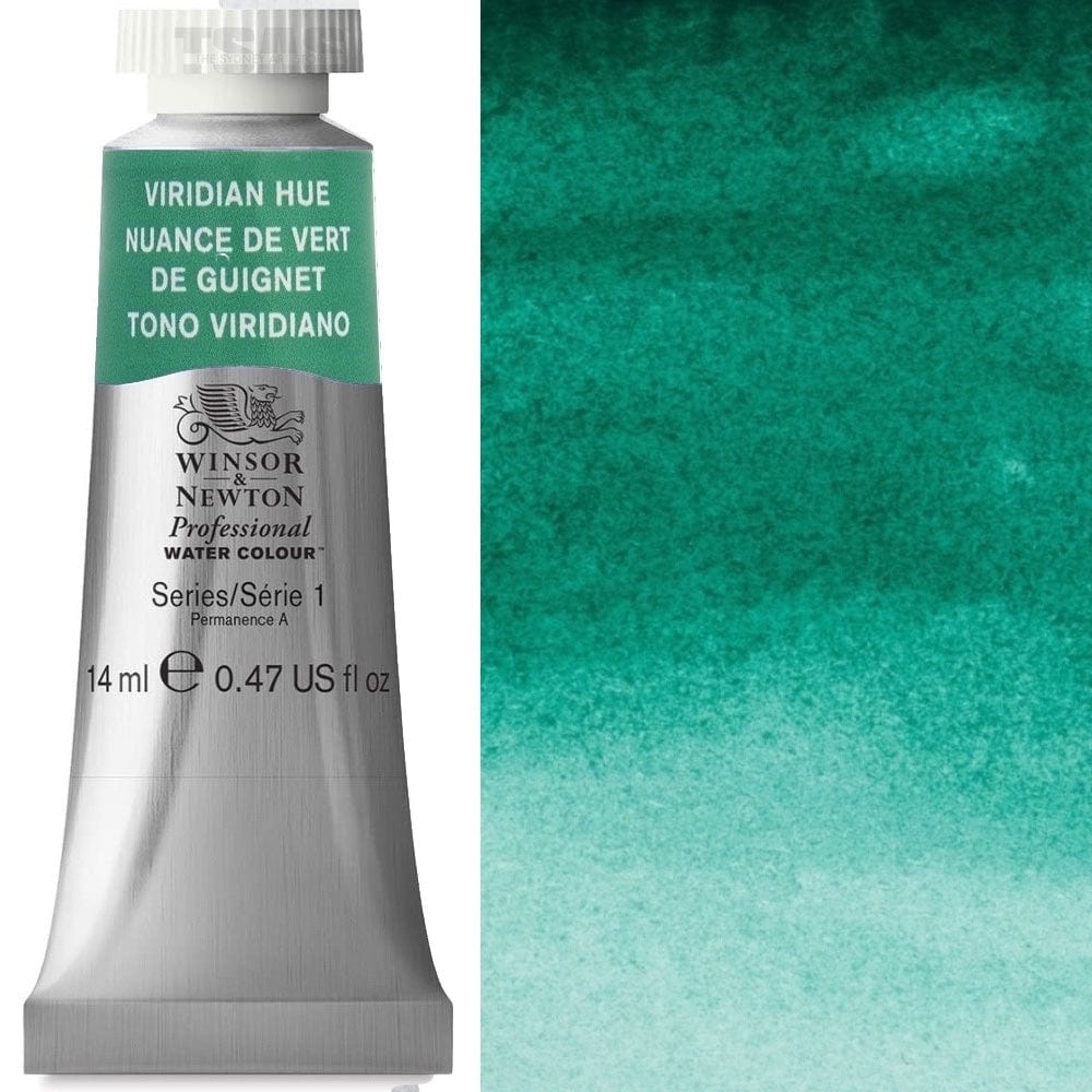 Viridian Hue 14ml Winsor & Newton Watercolour | The Sydney Art Store