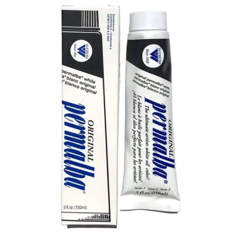 Weber Permalba White Oil 150ml — The Sydney Art Store